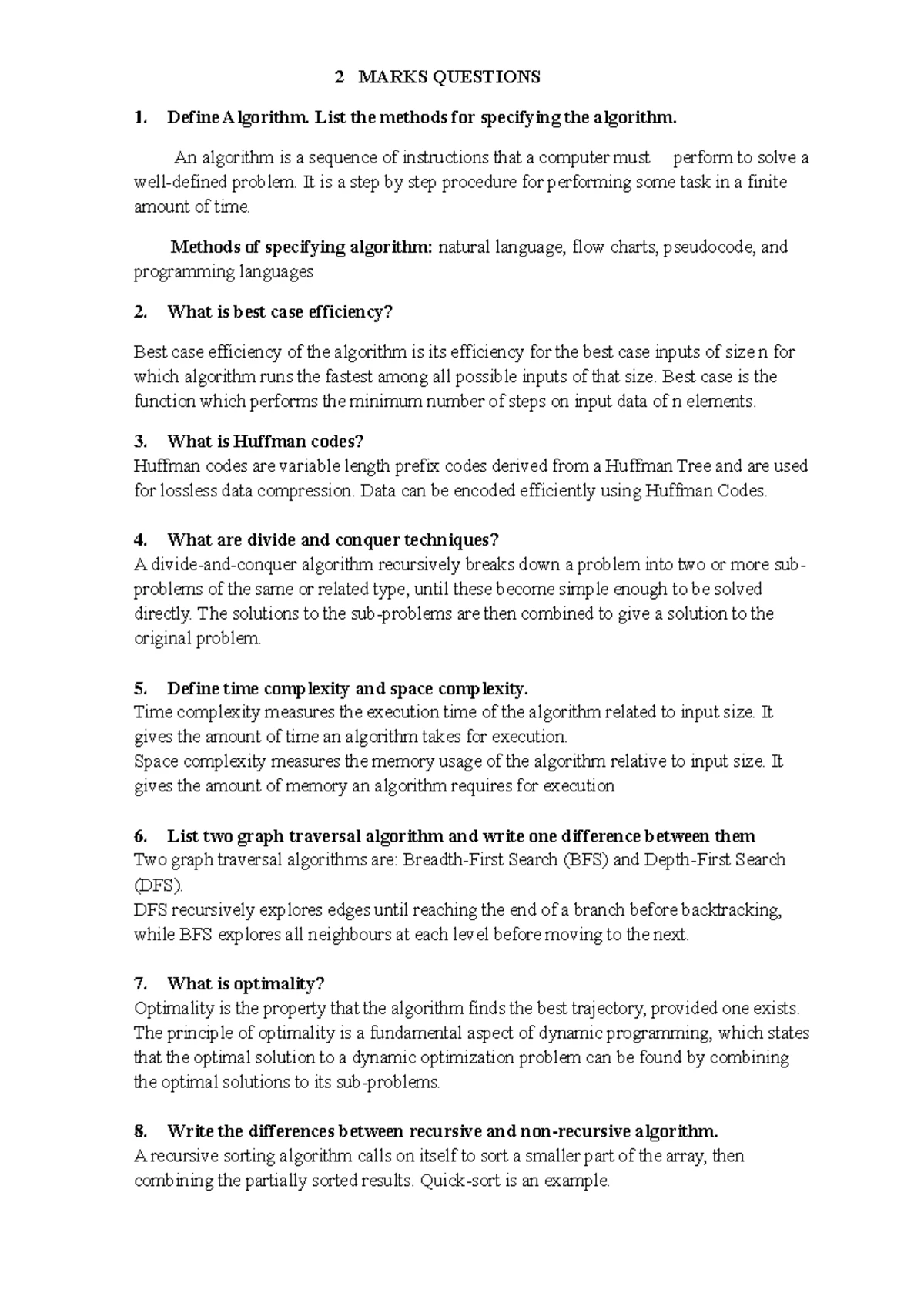 Daa Note 4th Sem Bca Attached Design And Analysis Of Algorithms 4 Th Sem Bca By Pushpalatha