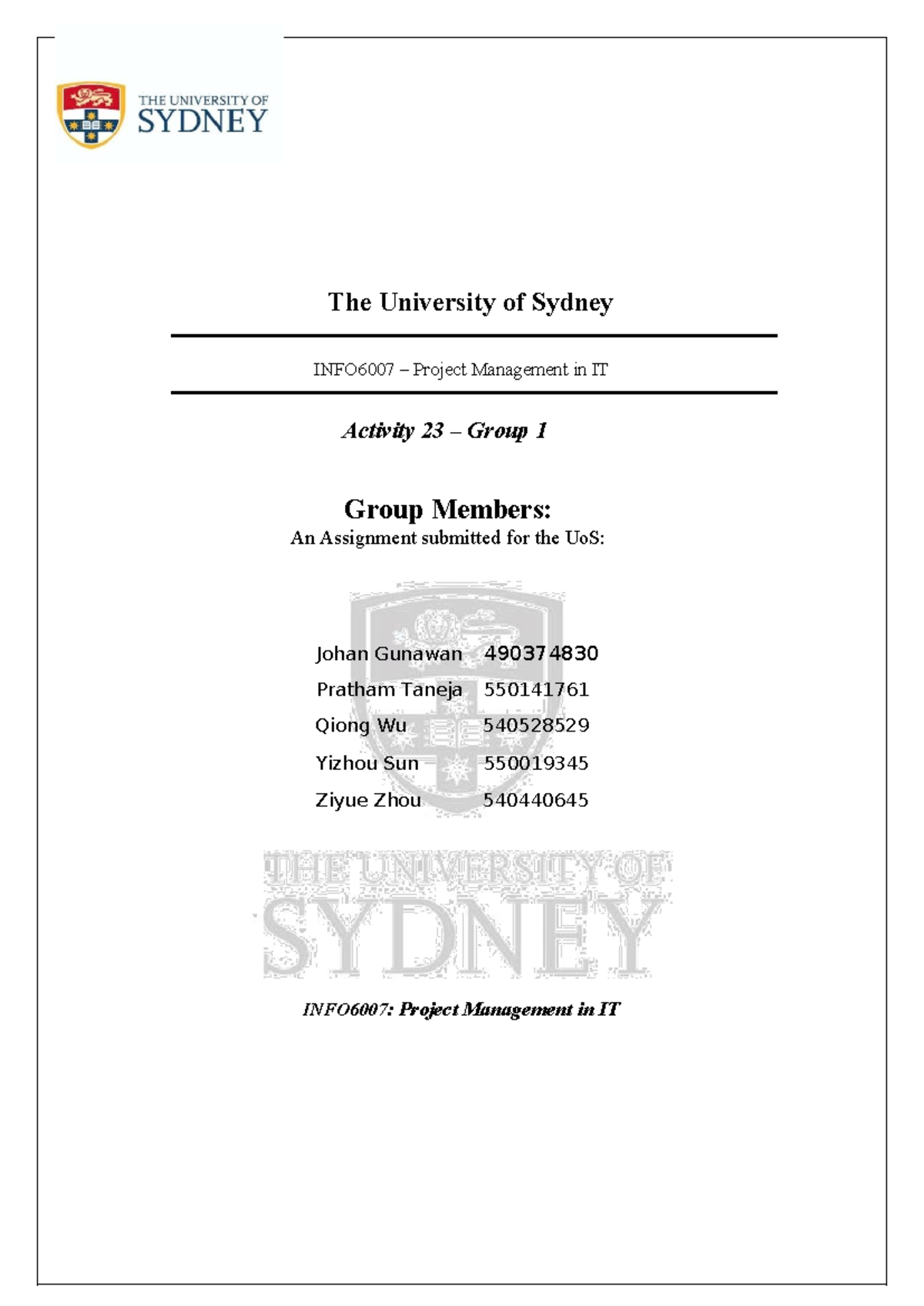 INFO6007 Project Management in IT: Liverpool Public Hospital Cloud ...