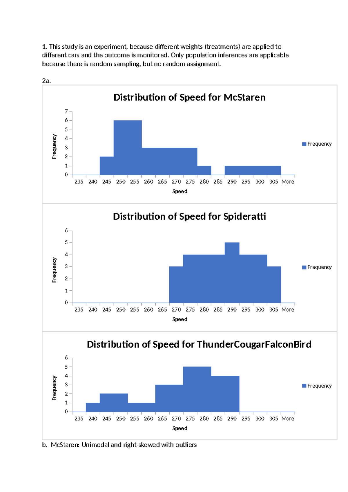 Lab 1 - Experimental Analysis of Car Speed Distributions - Studocu