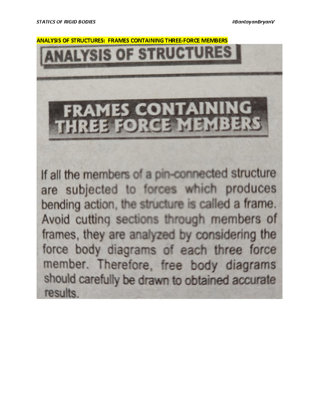 Lesson 6.C- Analysis OF Structures by Frames Containing 3- Force ...