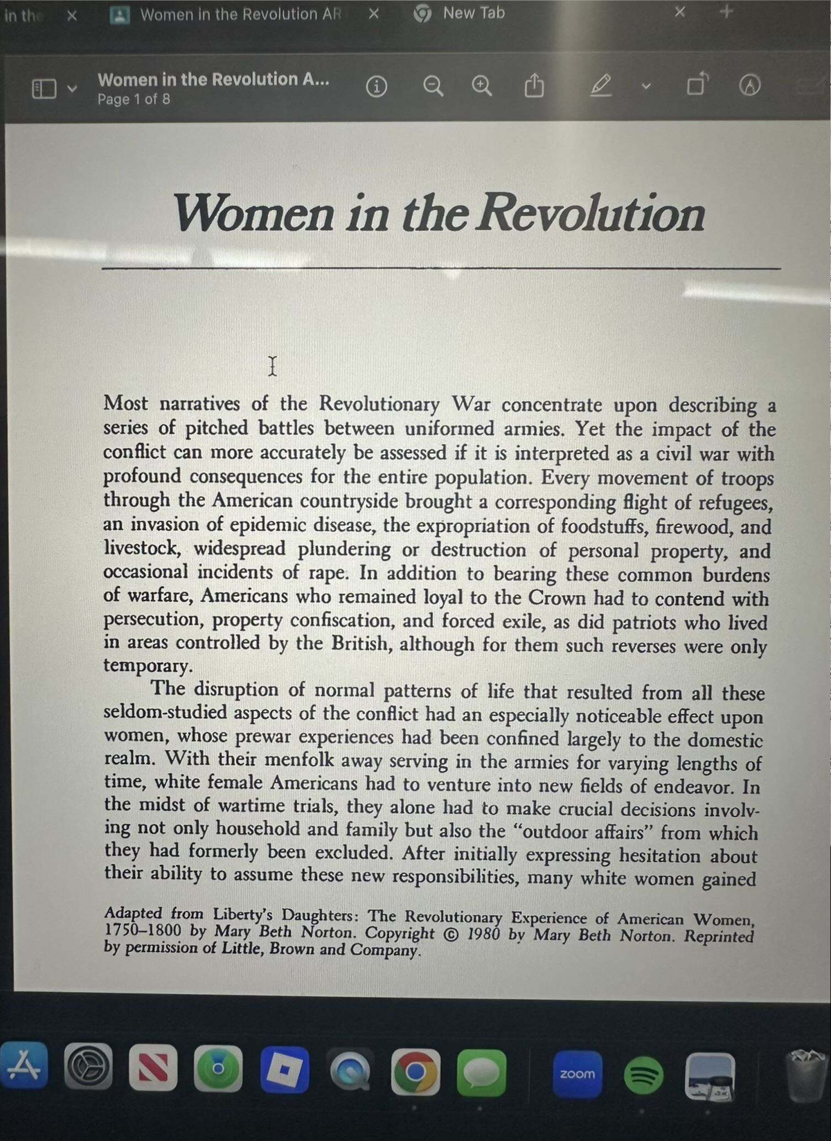 Women in the Revolution: Impact on Society and Gender Roles (AR 101 ...