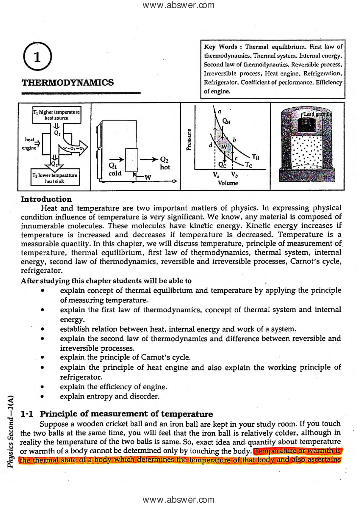 EV Physics 2nd Paper: Chapter 1 - Thermodynamics Overview - Studocu
