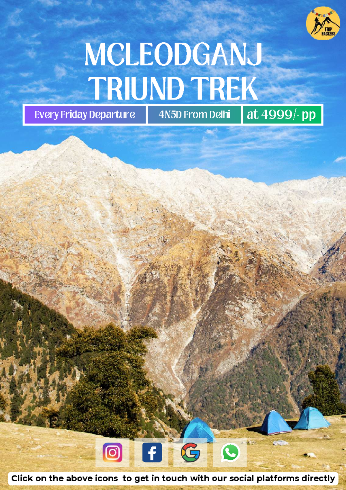 MCLEODGANJ TRIUND TREK 4N5D Itinerary & Booking Details - Studocu