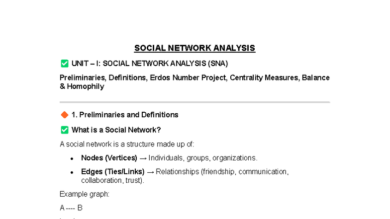 SNA Quick Revision - This pdf contains all the chapters overview of ...