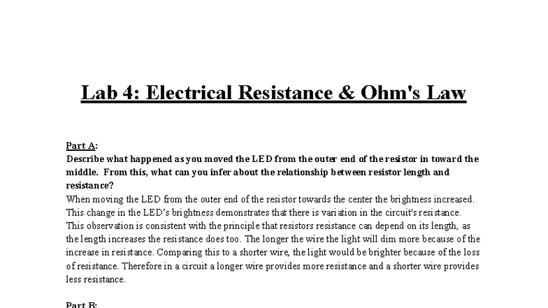 Lab 4: Electrical Resistance & Ohm's Law F25 - LED Brightness Analysis ...