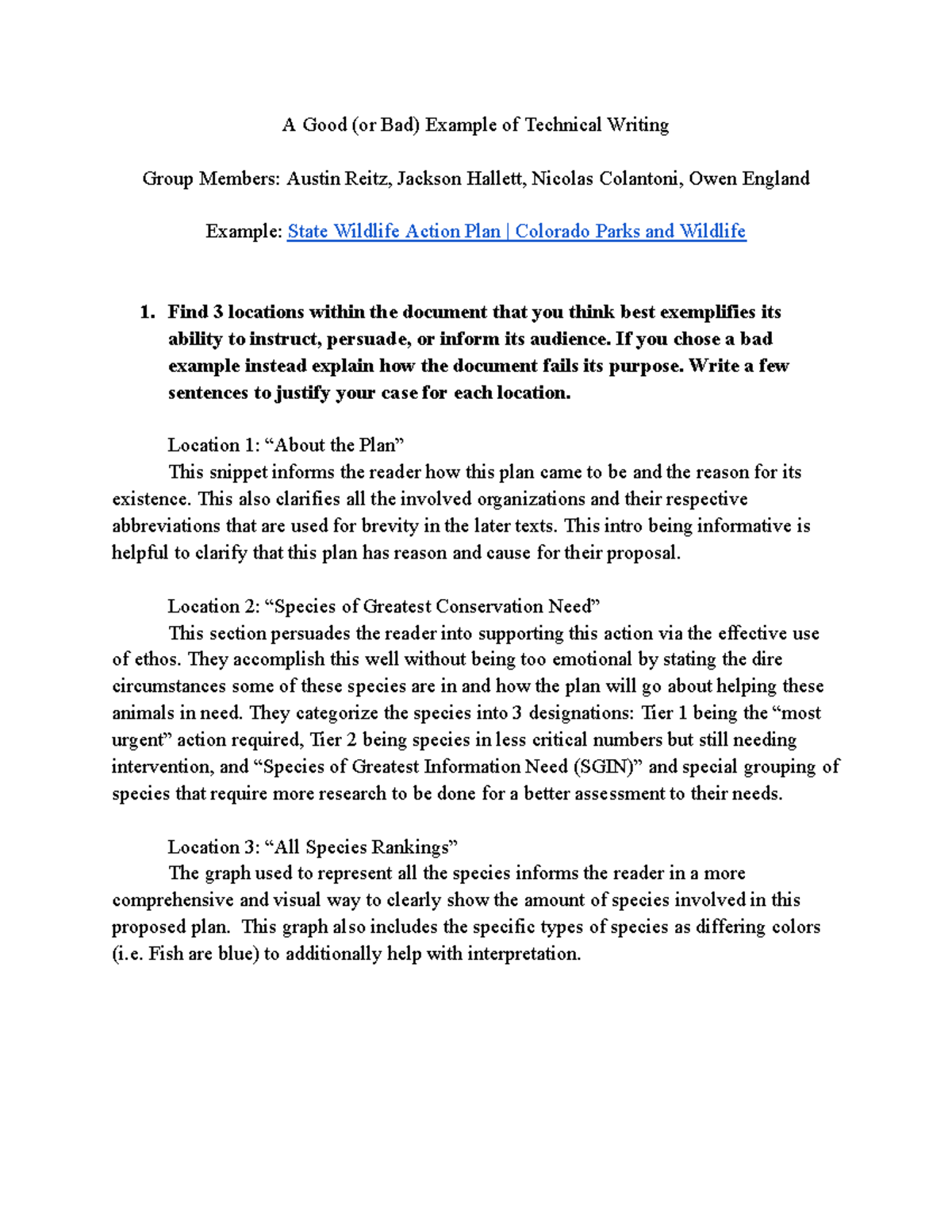 Technical Writing Analysis: A Good (or Bad) Example - Studocu