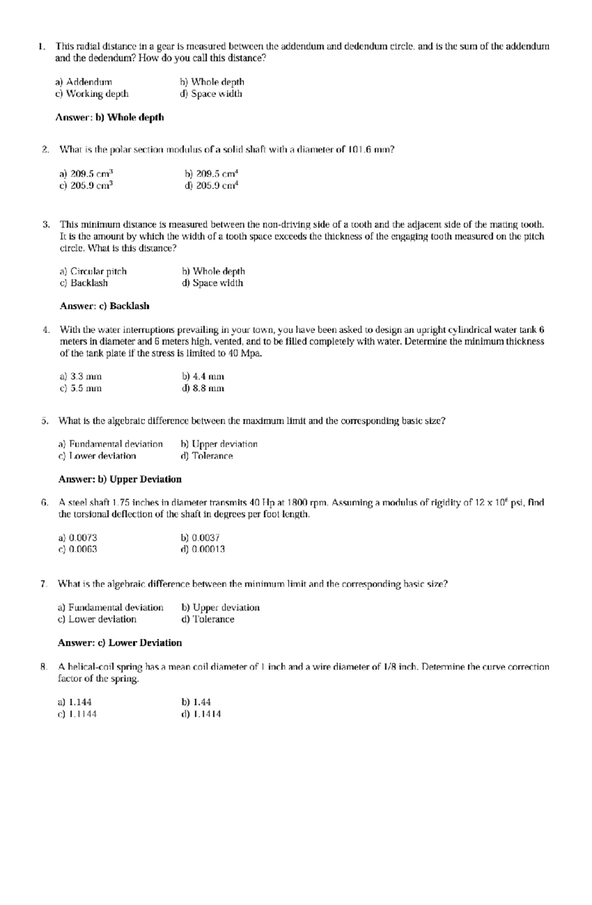 MD- Activity Problems: Gear Design, Stress Analysis, and Material ...