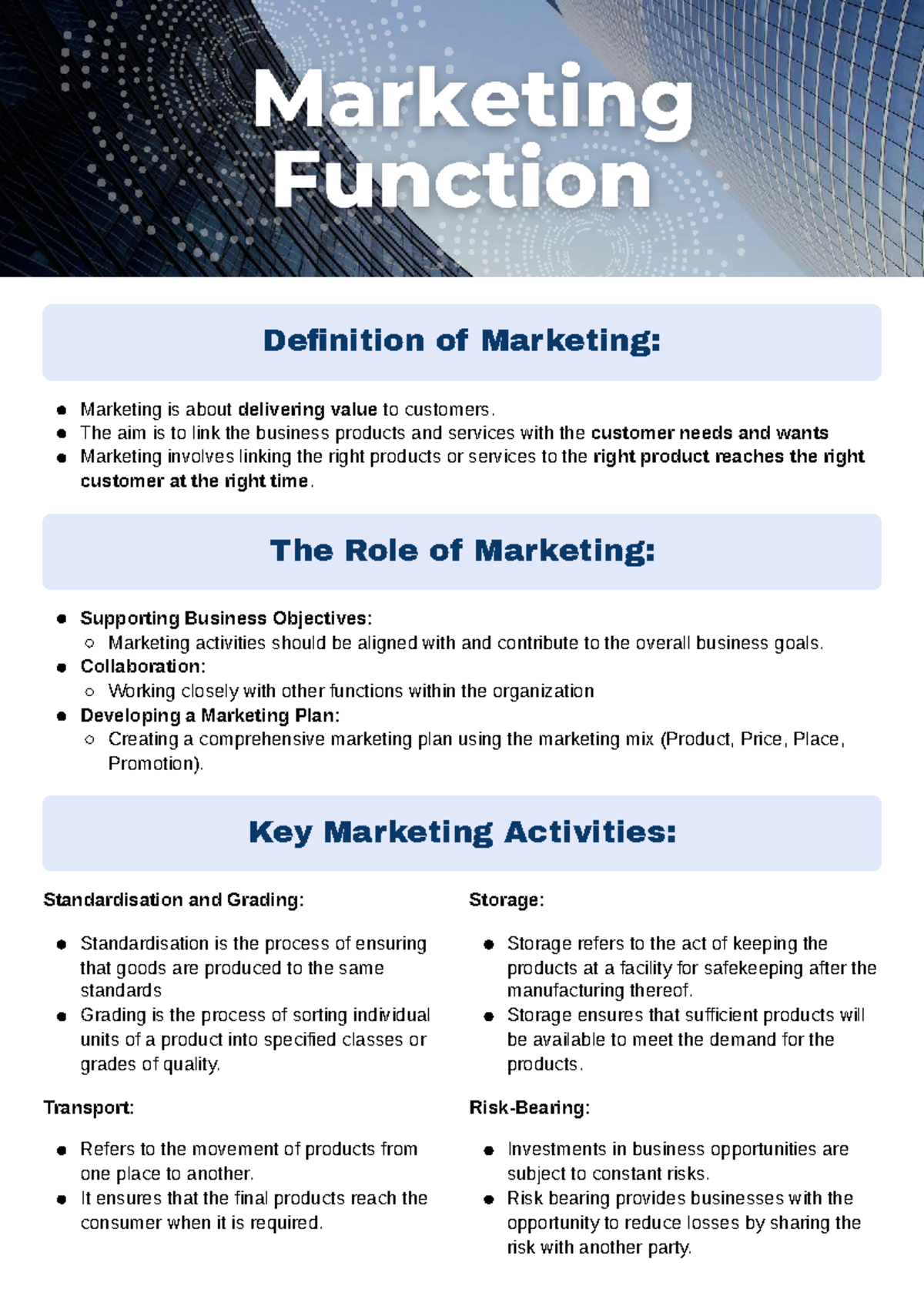 The Marketing Function: Delivering Value & Supporting Business Goals ...