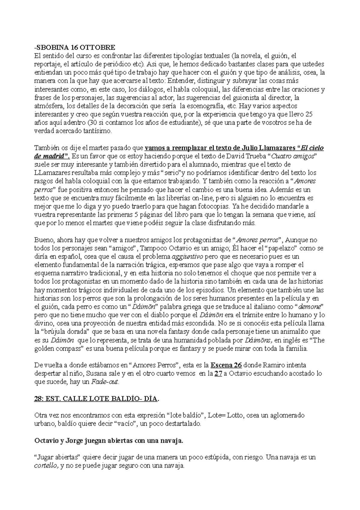 Lección 5 - Análisis de Tipologías Textuales en el Guion - Studocu