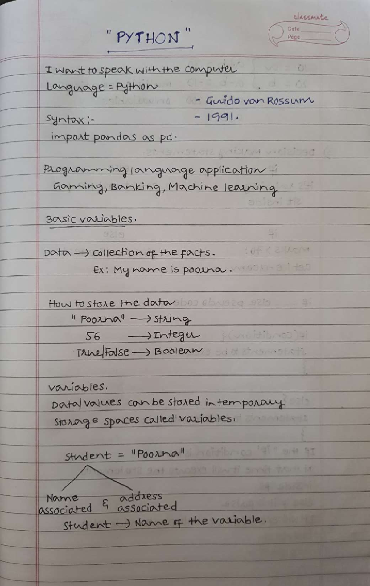 Python Basics to Advanced Notes📚 - BS computer engineering - Studocu