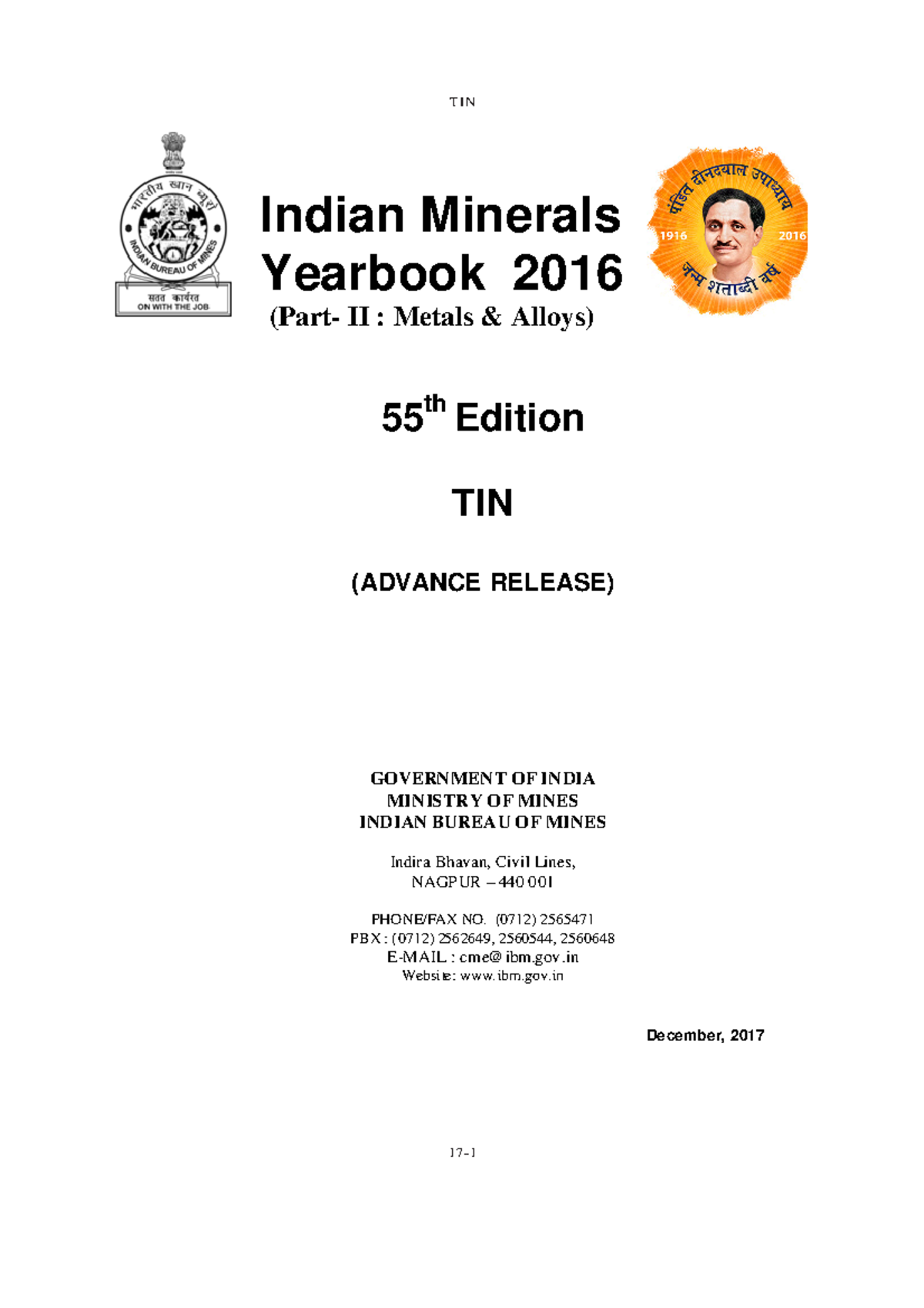 Tin Mineralization Study in Tosham Hill, Haryana: Insights from 2016 ...