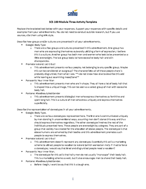 QSO 310 Module 1 Assignment Geovaney Lazcano - Name: Geovaney Lazcano ...