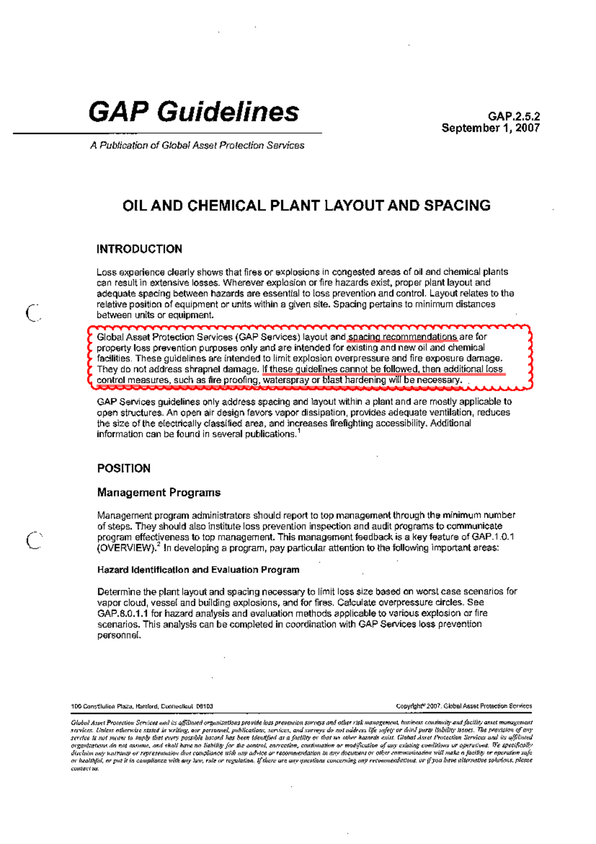 GAP.2.5.2 Oil and Chemical Plant Layout and Spacing Guidelines - Studocu