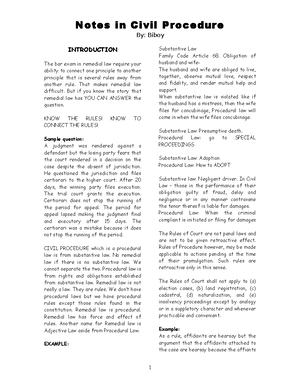 Civil Procedure FLOW Chart - CIVIL PROCEDURE 1. REMEDIES OR PROCEEDINGS ...