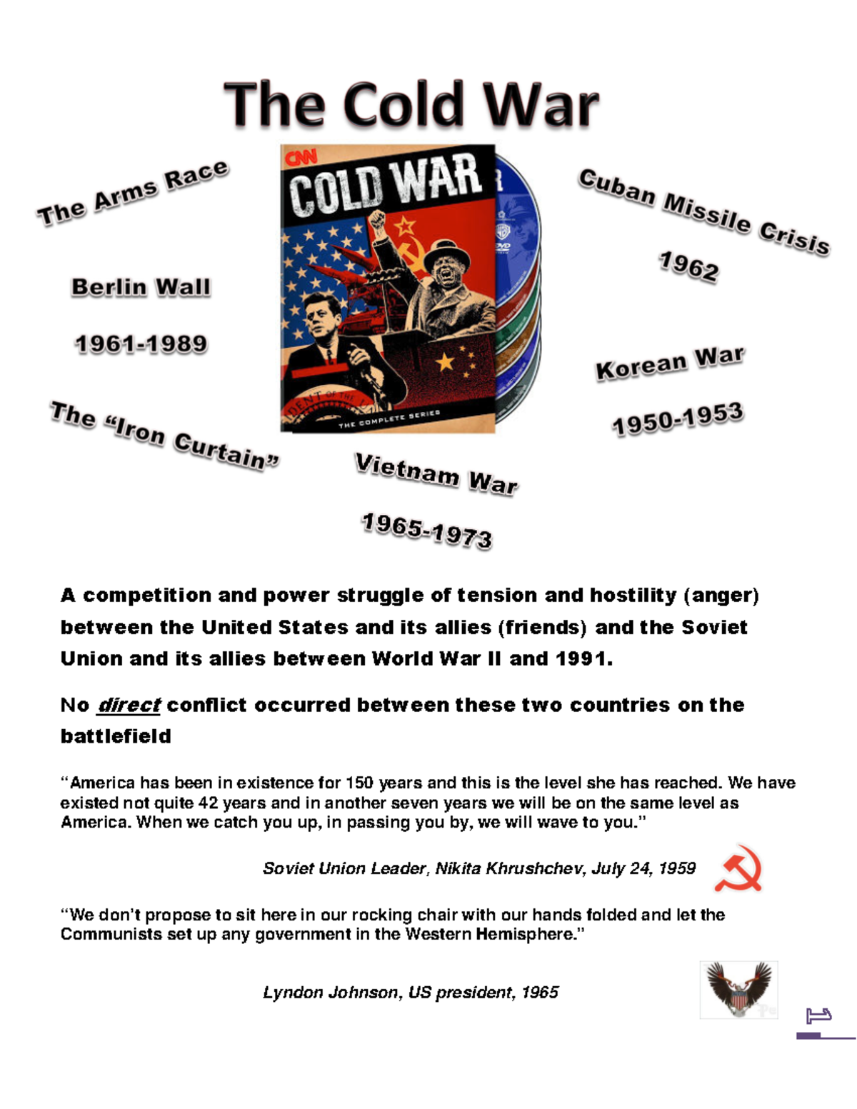 Cold War Overview: 15 Essential Student Worksheets for Learning - Studocu