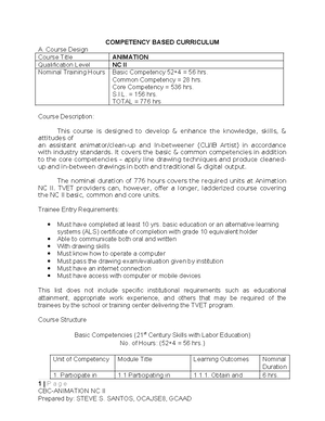 CBLM - CBLM - COMPETENCY-BASED LEARNING MATERIALS (CBLMs) SECTOR ...