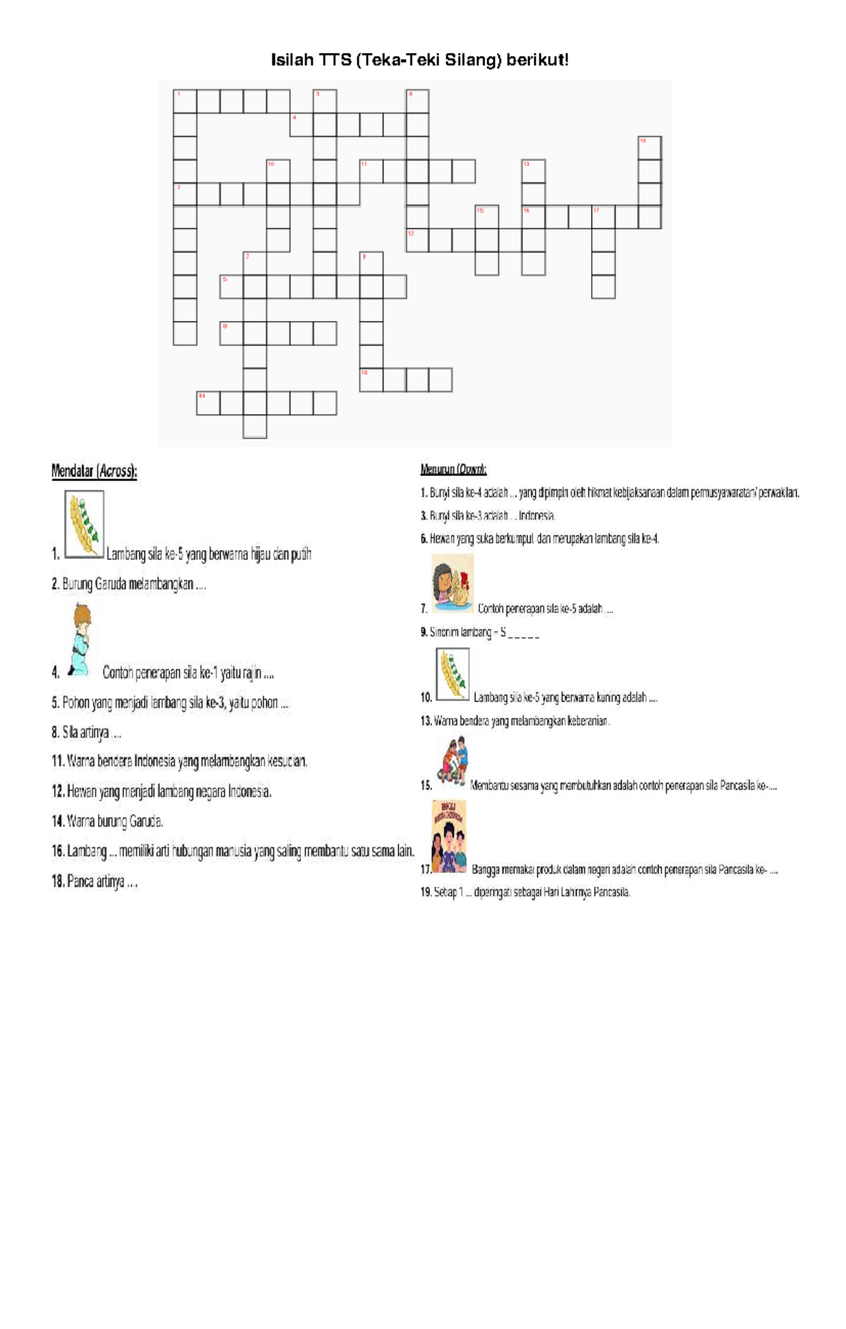 LKPD PKn - TTS Silang Pancasila dan Penerapannya - Studocu