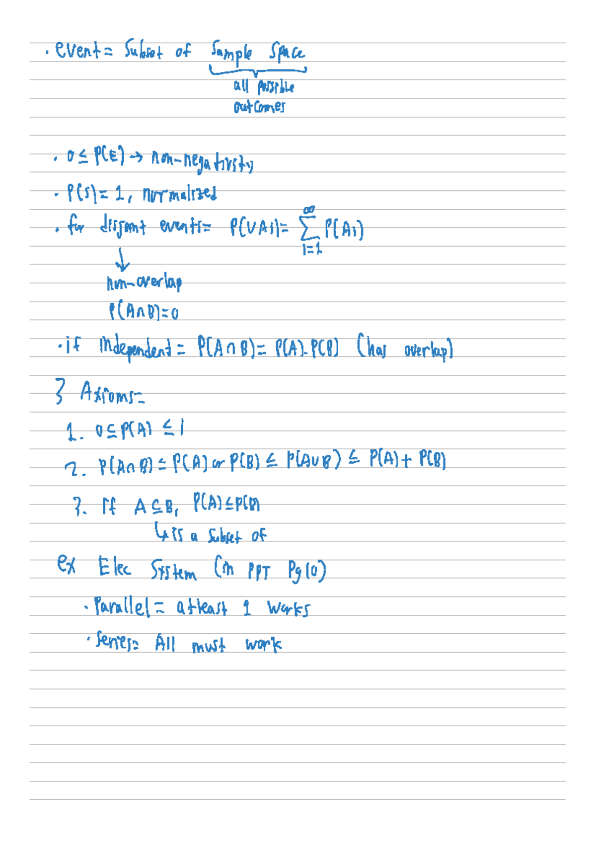 CS2402 Lecture 4 Notes: Probability and Sample Space Concepts - Studocu