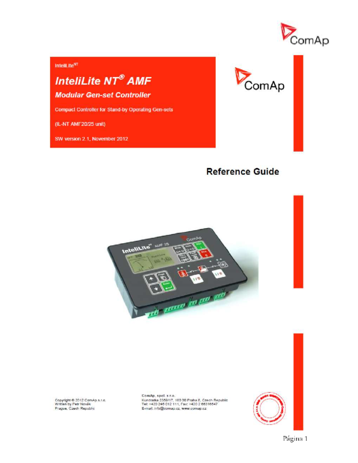 Manual IL-NT AMF 25: Guía Completa de Controladores InteliLite NT - Studocu