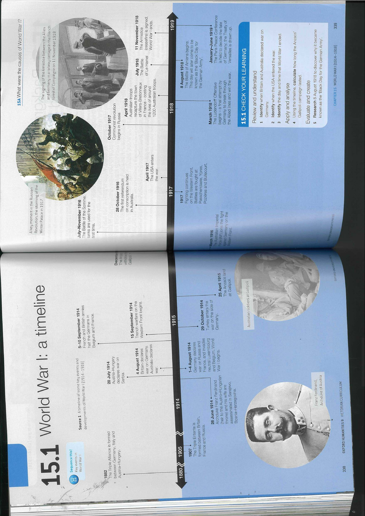 15A Causes of World War I: Key Events and Timeline Analysis - Studocu