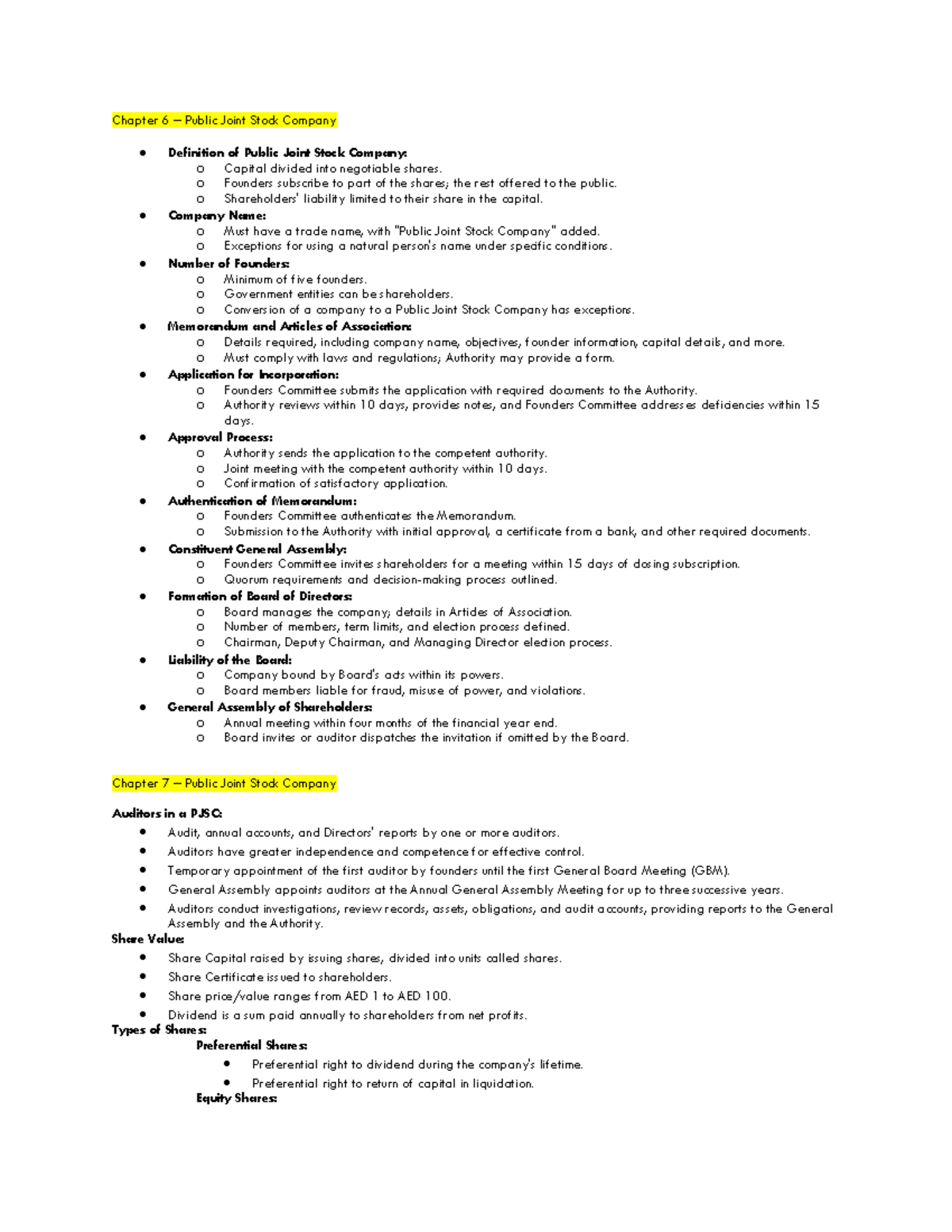Business Law Final Exam: Public Joint Stock Companies & Banking ...