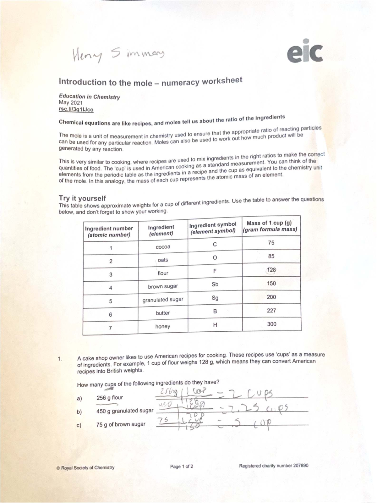 Scanned Document - Paper - Heny S immans eic Introduction to the mole ...