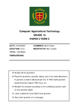 Computer Applications Technology - Grade: 10 - Further Education and ...