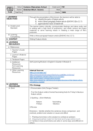 English 10 Teacher's Copy - Group Screening Test English 10 Directions ...