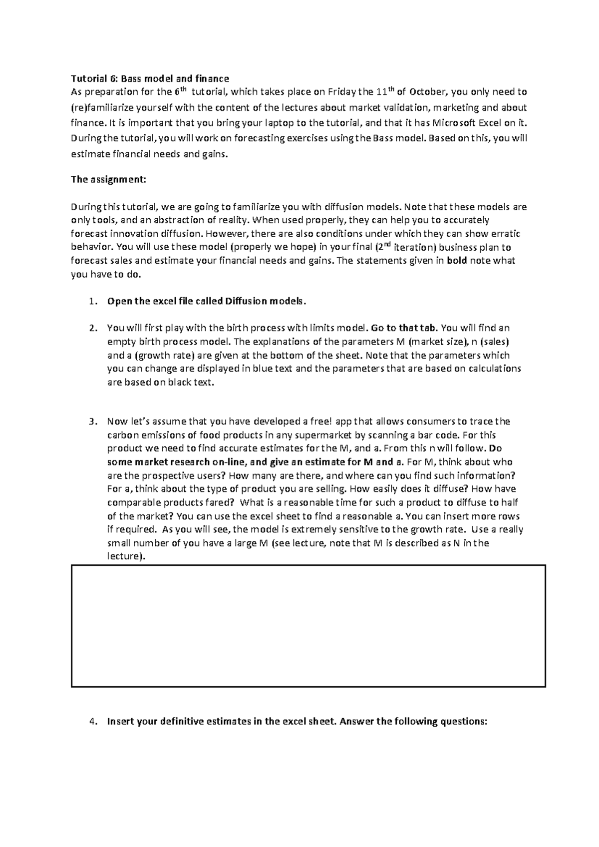 Tutorial 6 - Warning: TT: undefined function: 32 Tutorial 6: Bass model and finance As ...