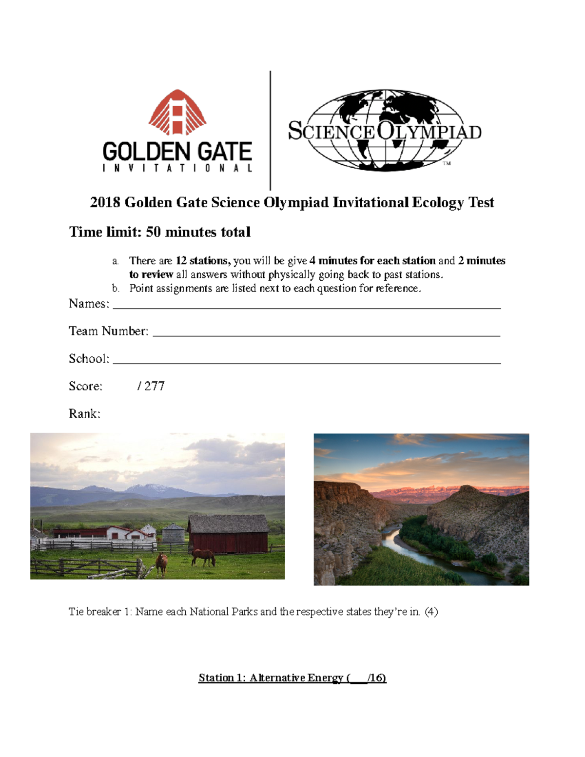 Ecology Test Insights for Golden Gate Science Olympiad 2018 (Final Exam ...