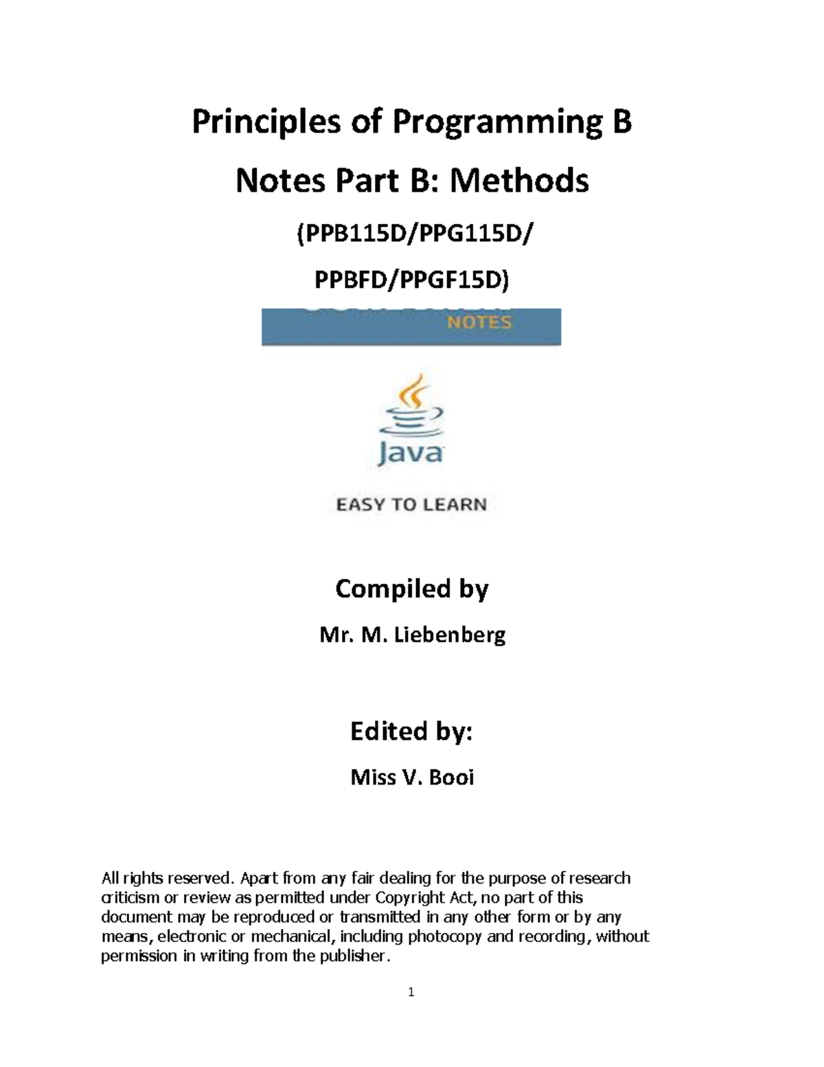 Learning outcome G.1. Creating user-defined classes in programs to ...