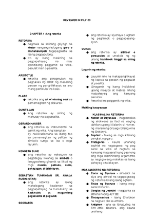 Pointers IN FILI 103- Retorika- Masining NA Pagpapahayag - KYLA & DANI ...