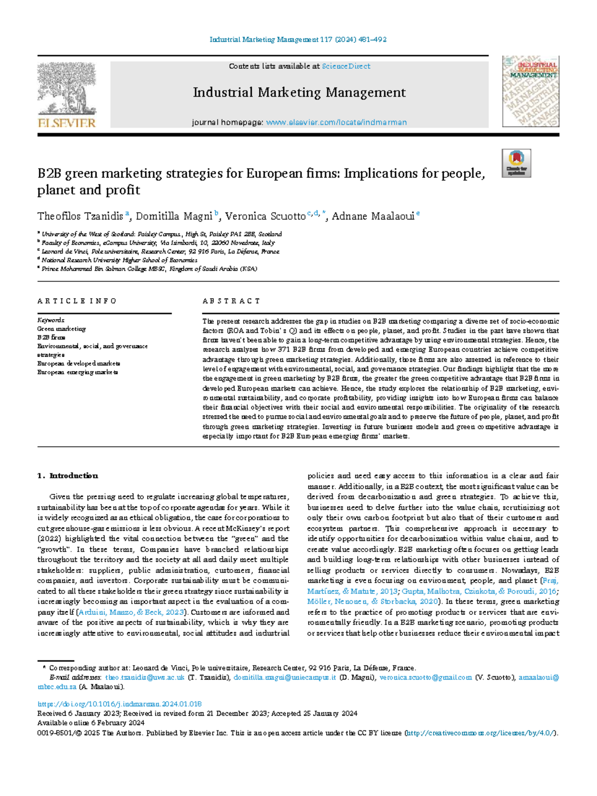 B2B Green Marketing Strategies for European Firms: Insights and ...
