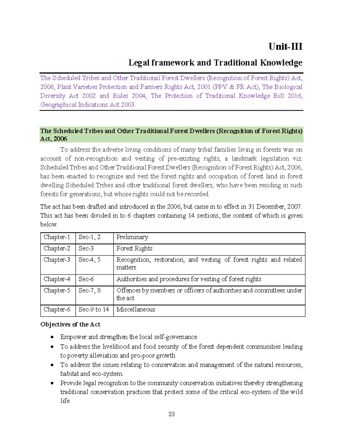 EITK UNIT-4 - Comprehensive Summary of Traditional Knowledge ...