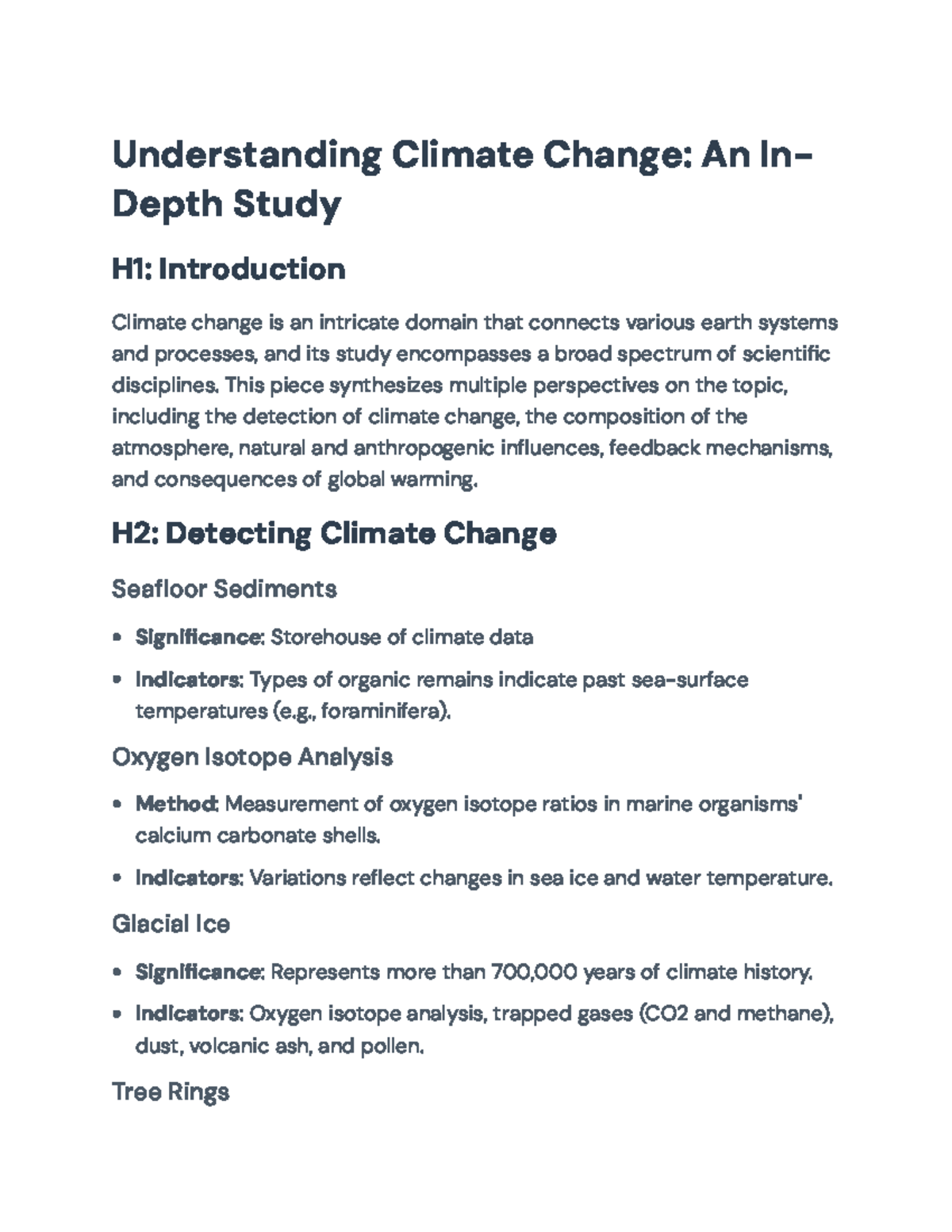 Understanding Climate Change: A Comprehensive Overview of Causes ...