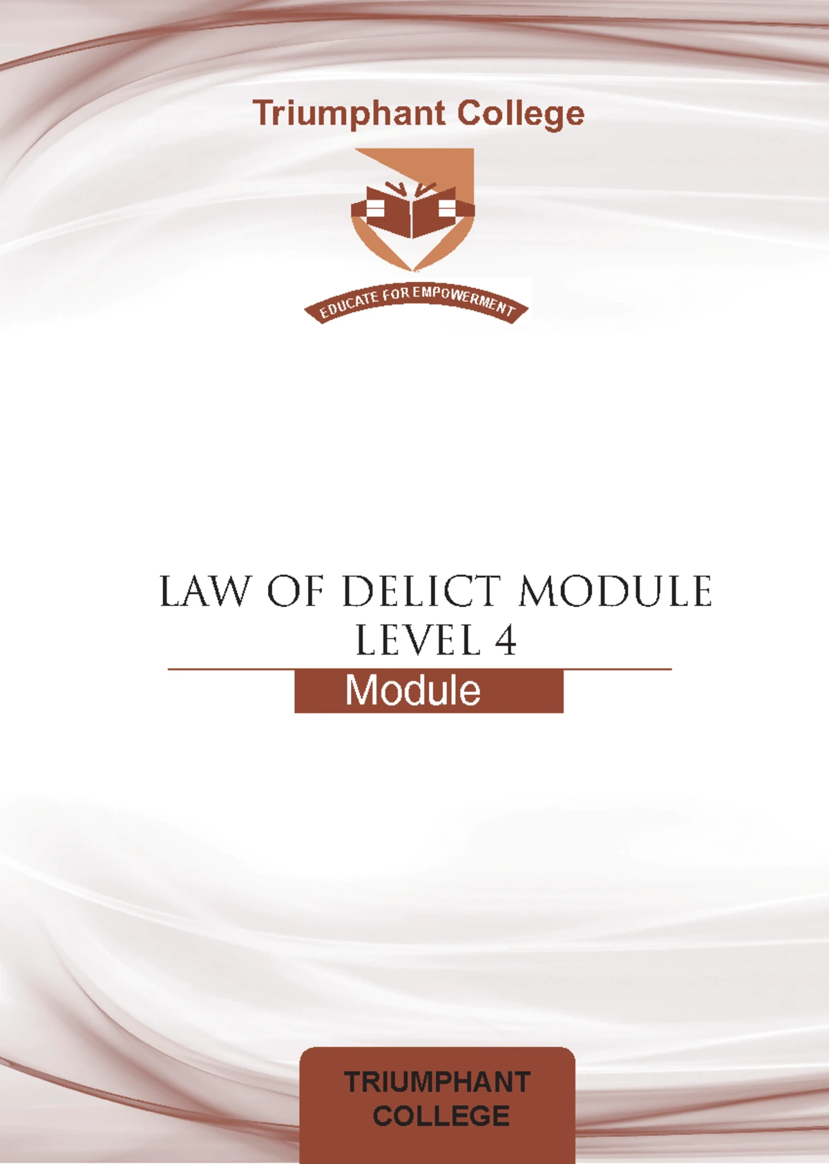 Lesson 1 - Delict - Law What is law? Law........ these are the rules ...