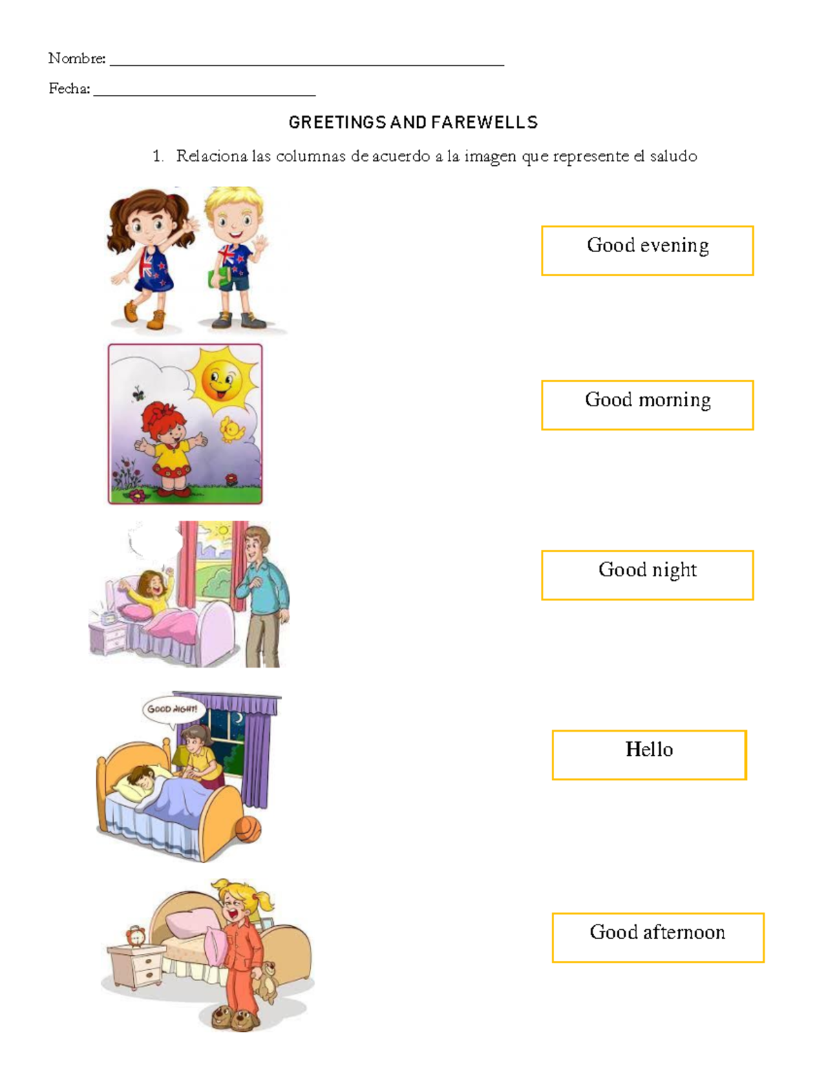 Saludos y Despedidas: Ejercicios de Pronombres Personales 124626 - Studocu