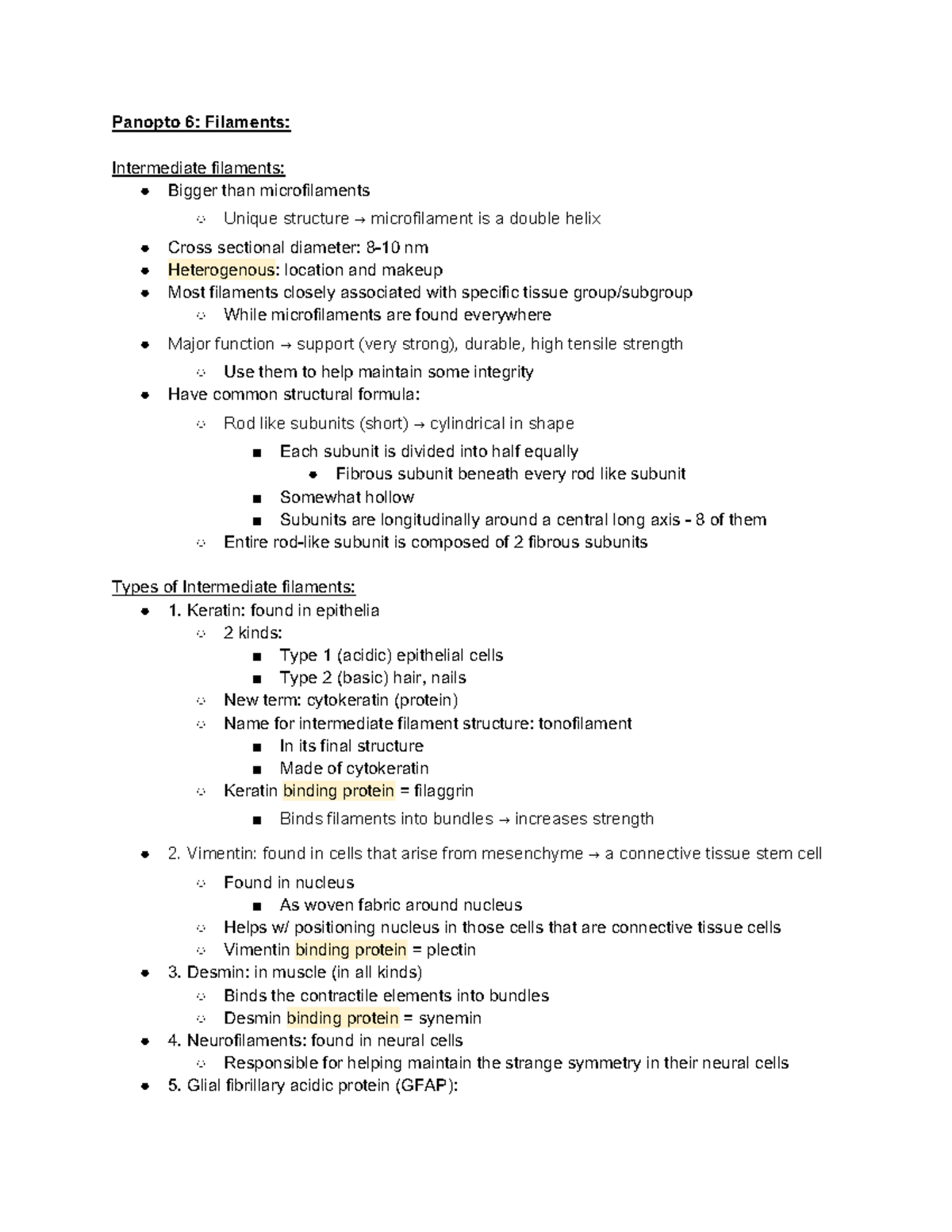 Cell Biology Lecture Notes: Epithelial & Connective Tissues Overview ...