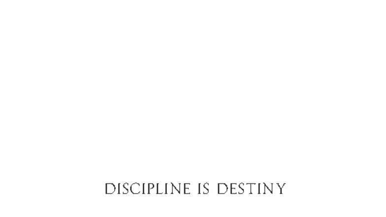 Discipline Is Destiny: Insights from 9781788166331 Preview - Studocu