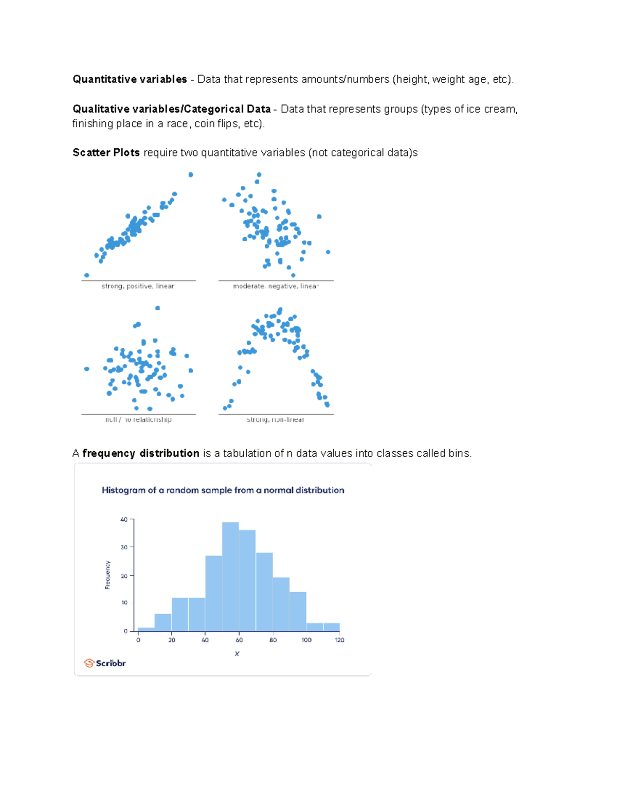 QNT 101 Midterm Review: Understanding Variables & Distributions - Studocu
