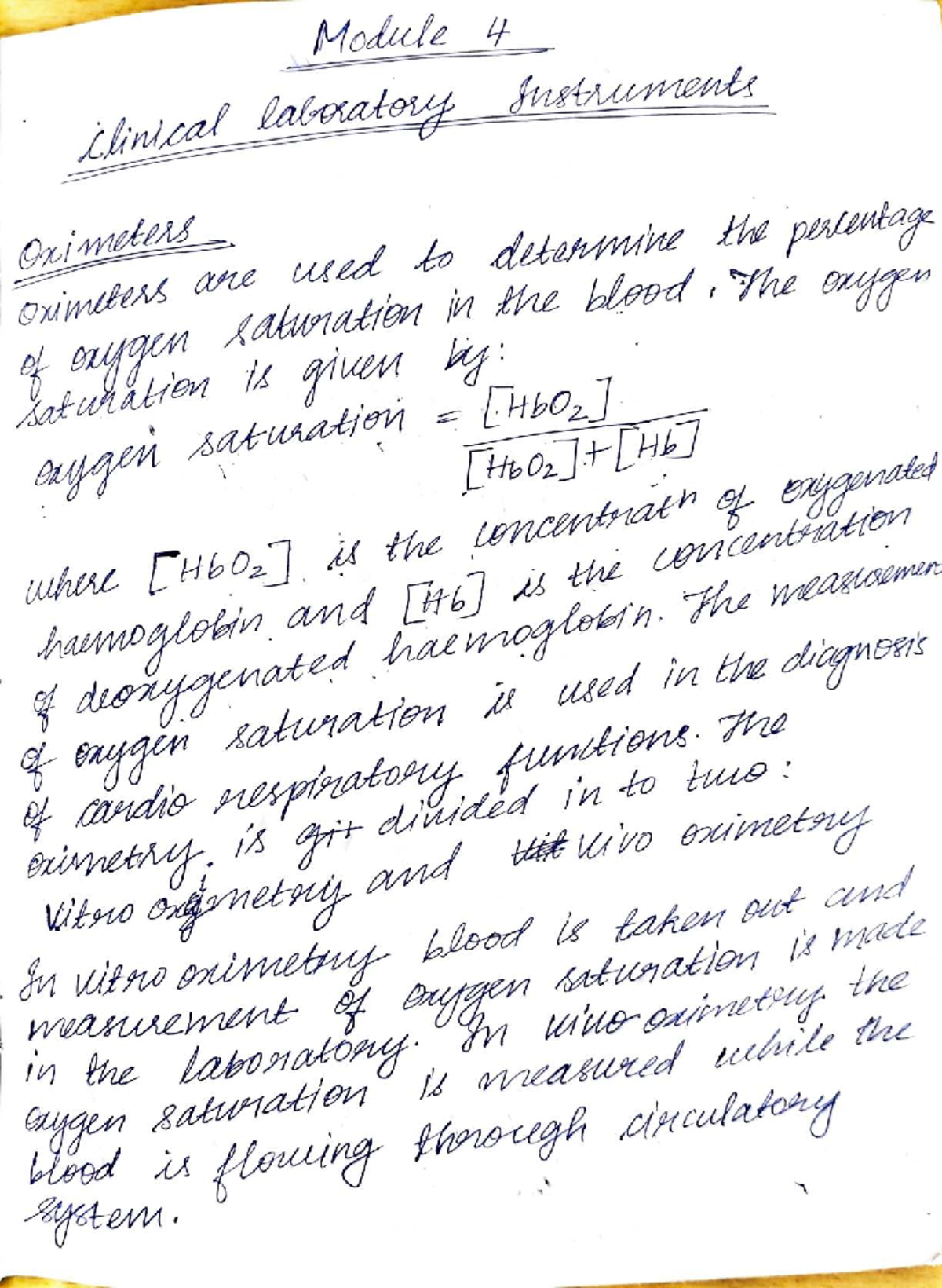 BME ECT 414 Module 4: Biomedical Instrumentation Lab Notes - Studocu
