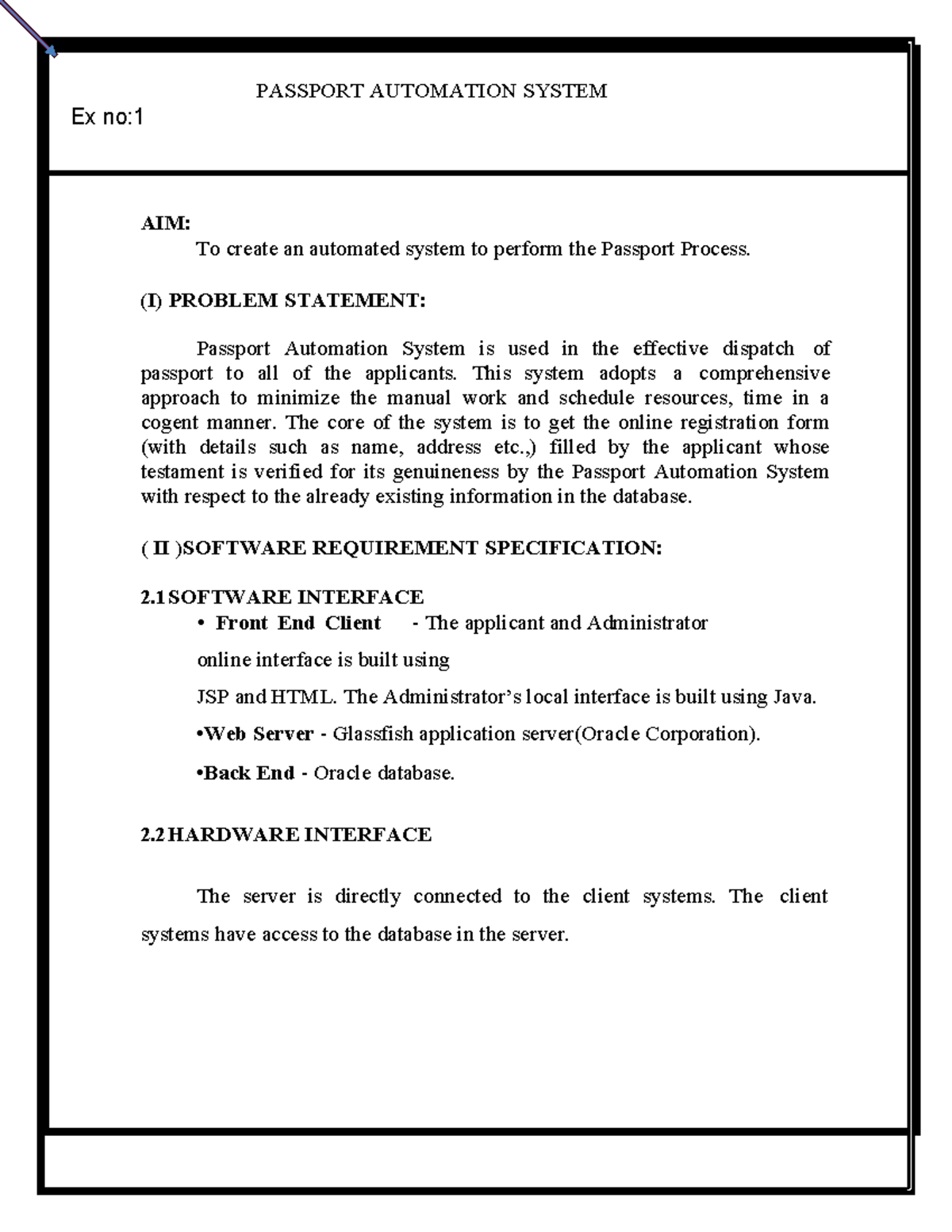 CSE CCS356 Lab Manual: Passport Automation & Exam Registration Systems ...