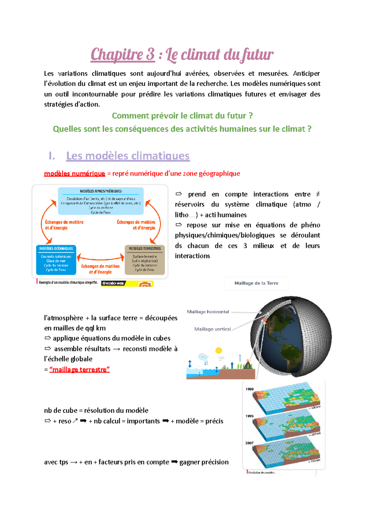 Chapitre 3 - Le climat du futur : Modèles et impacts des activités ...