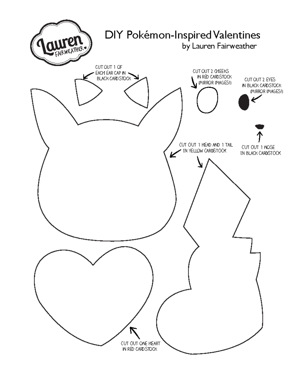 DIY Pikachu Valentine Card Instructions - ATHER FAI R WE - Studocu
