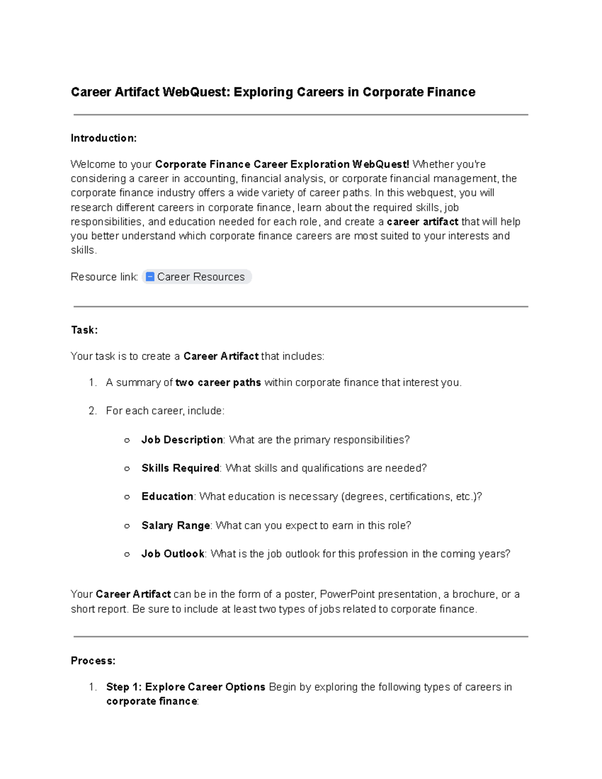 Drew Mc Geehan - Career Artifact - 10024362 - Career Artifact WebQuest ...