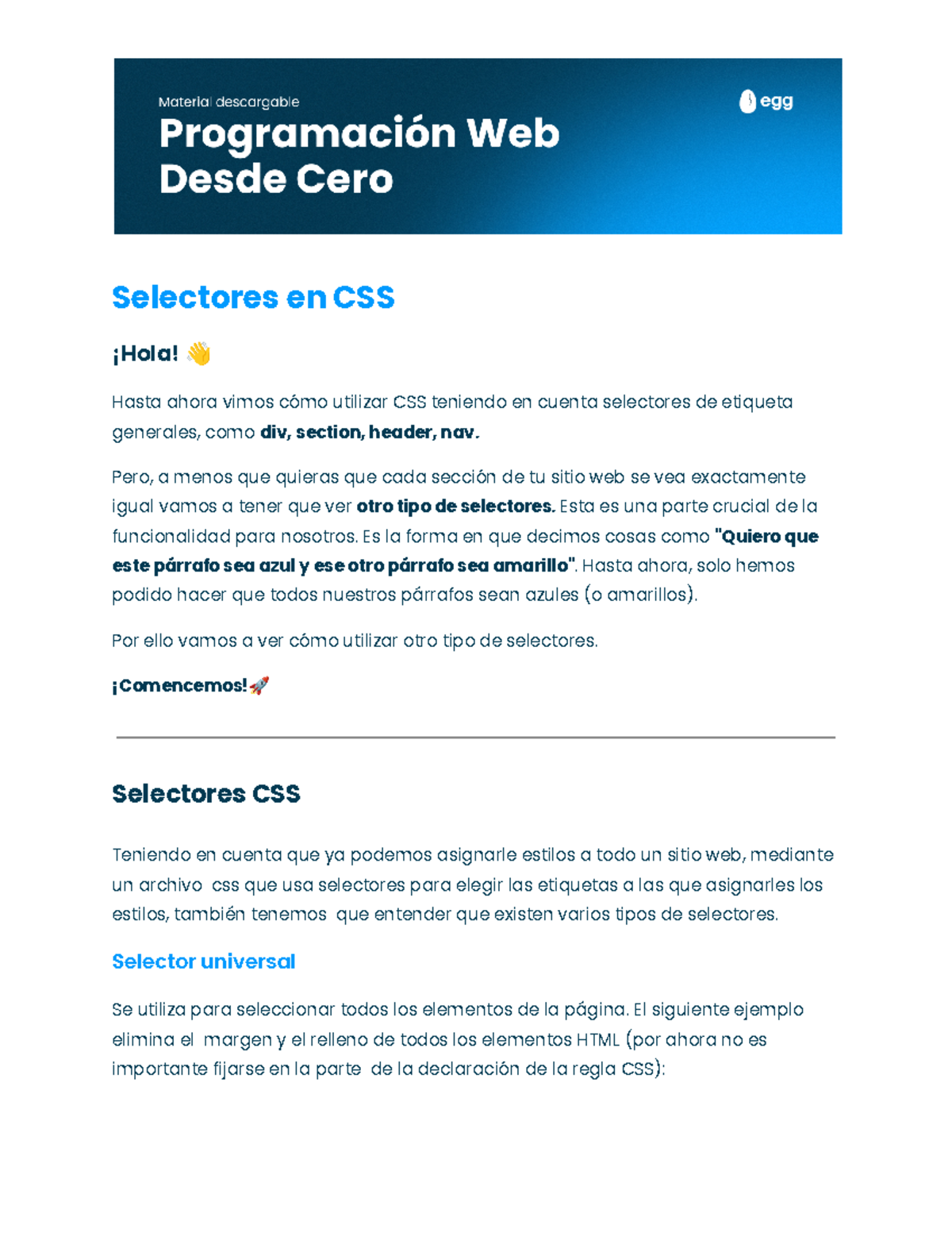 Selectores-en-css - CSS selectores para iniciar con desarrollo web ...