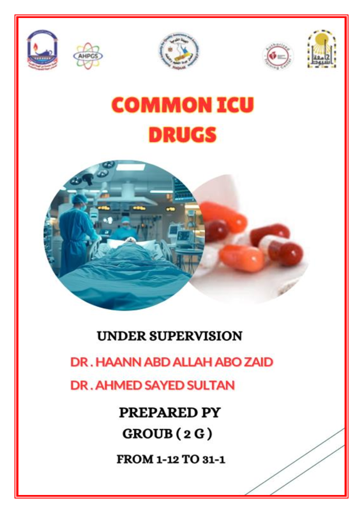 ICU Drug Guide: Common Medications and Dosing Protocols - Studocu