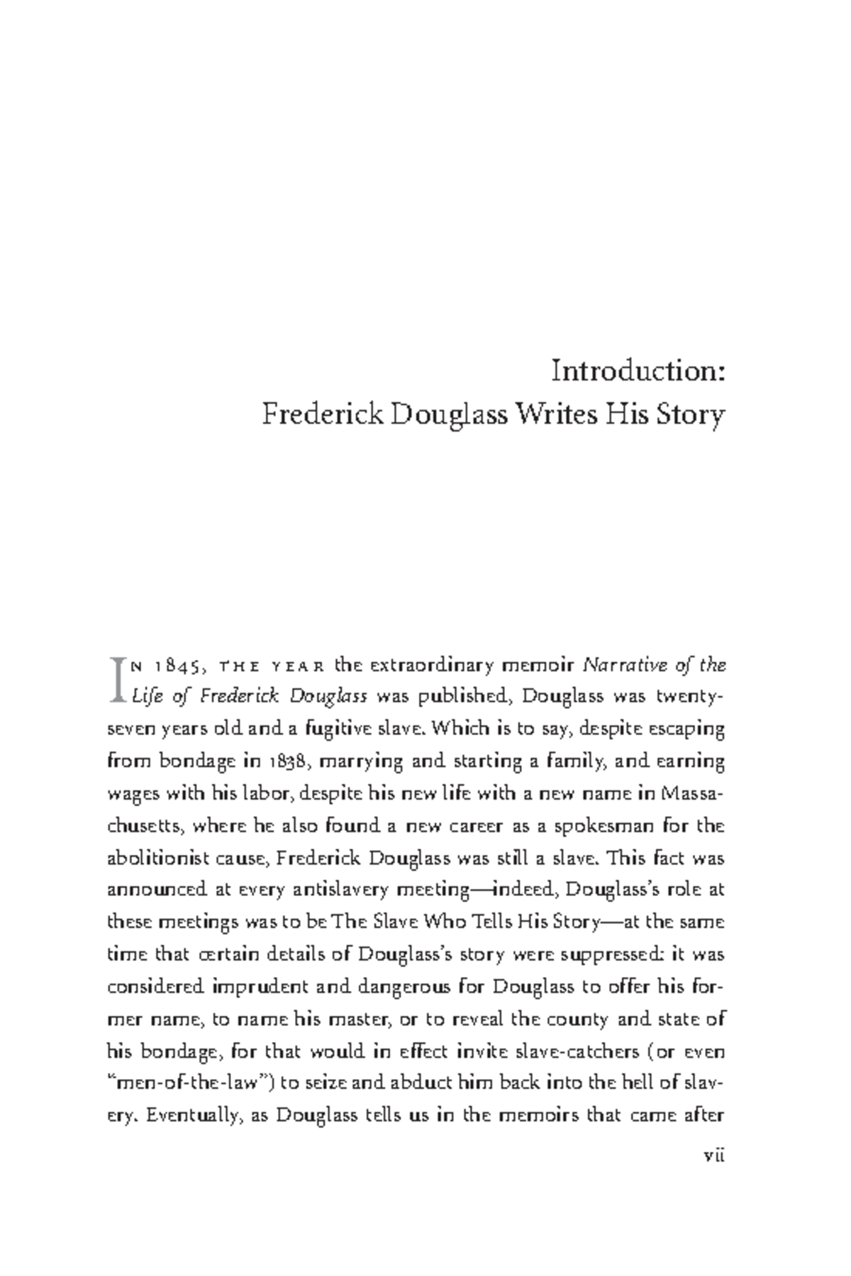 Frederick Douglass's 1845 Narrative: Quest for Freedom and Identity ...