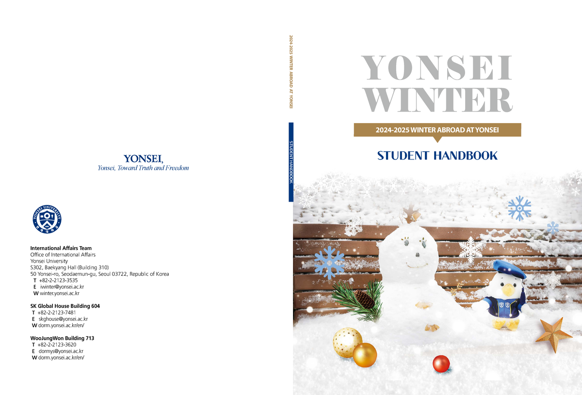 2024-2025 WAY Winter Abroad Student Handbook at Yonsei University - Studocu