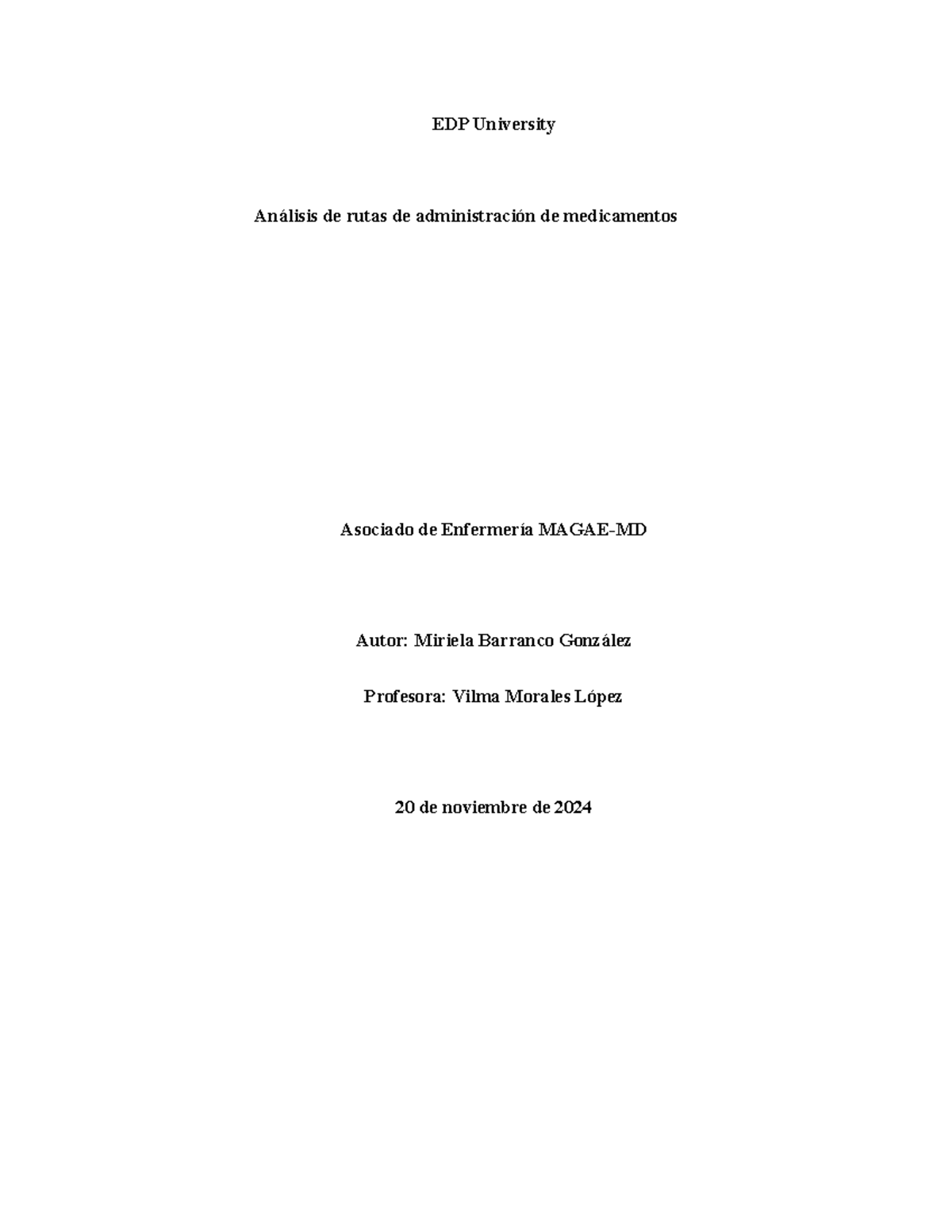 Análisis de Rutas de Administración de Medicamentos: Caso de Disfagia y ...
